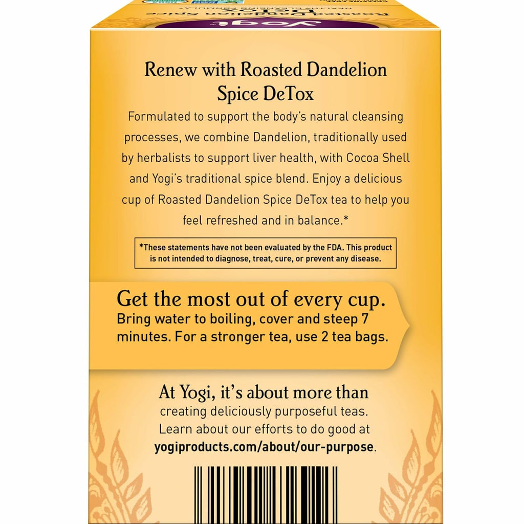 Roasted dandelion spice tea benefits
