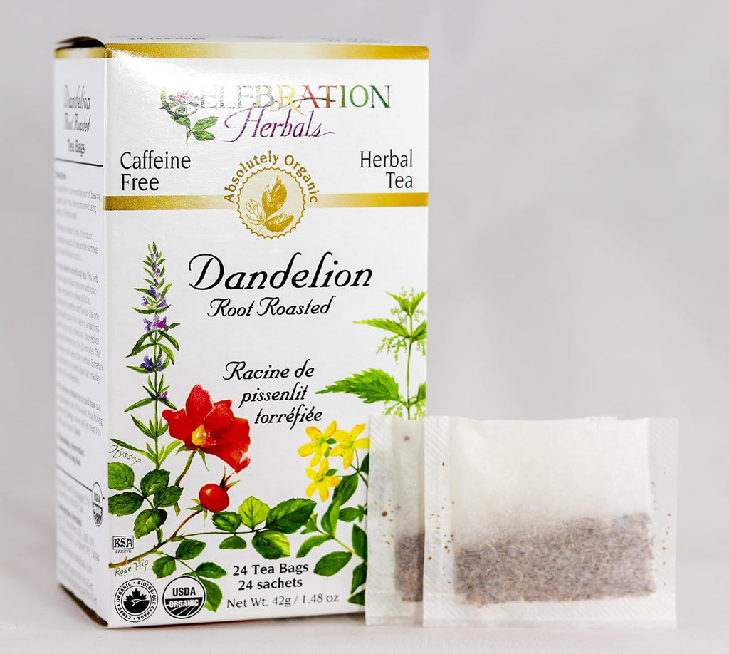 Roasted dandelion tea for digestion