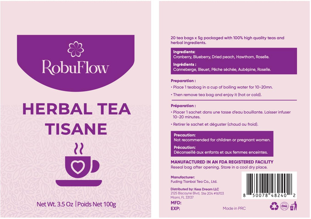 RobuFlow herbal tea for women
