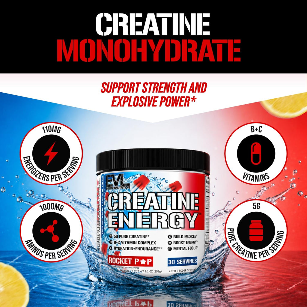 Rocket Pop creatine monohydrate supplement