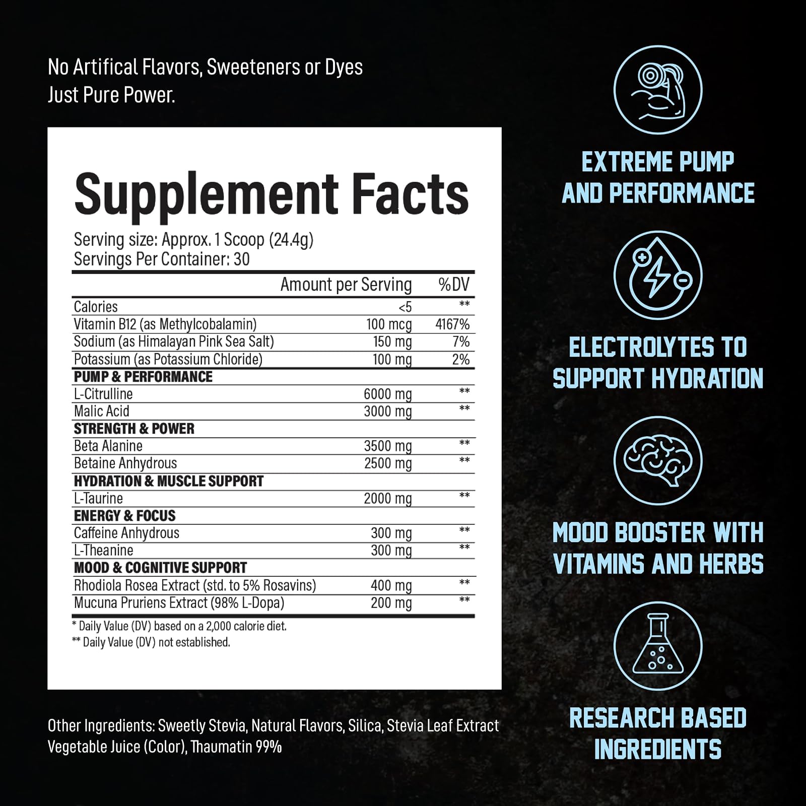 Rocket Razz pre-workout powder for endurance