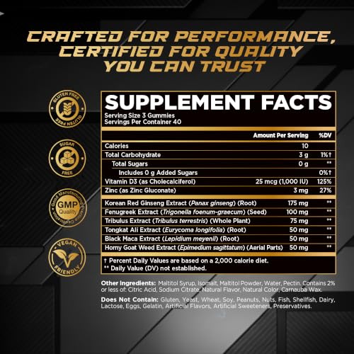 RockSten testosterone chews for vitality and strength