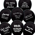 ROFLmart Sickloons black get well balloons