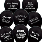 ROFLmart Sickloons black get well balloons