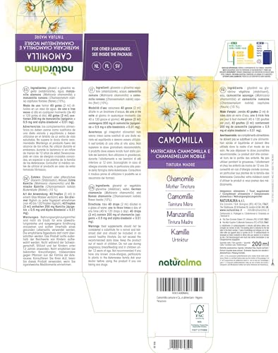 Roman chamomile tincture for sore throat