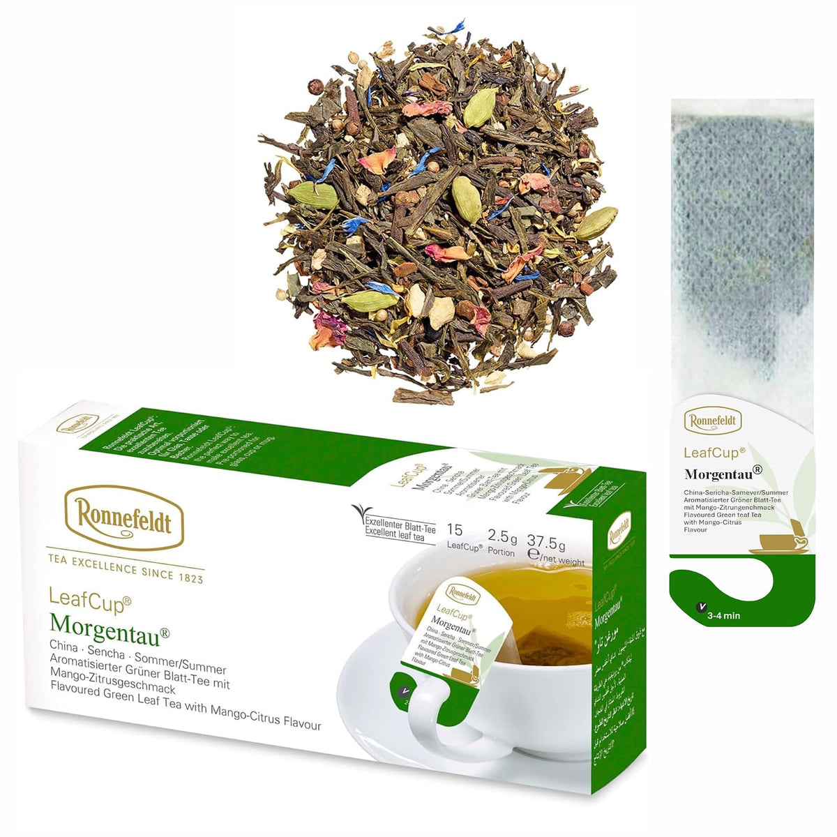 Ronnefeldt flavoured green tea bags