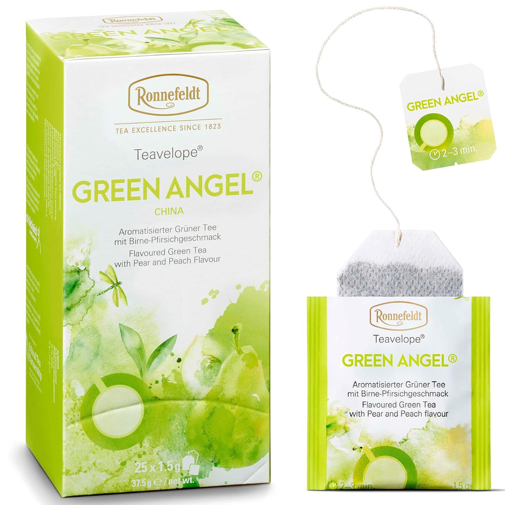 Ronnefeldt green tea bags for relaxation