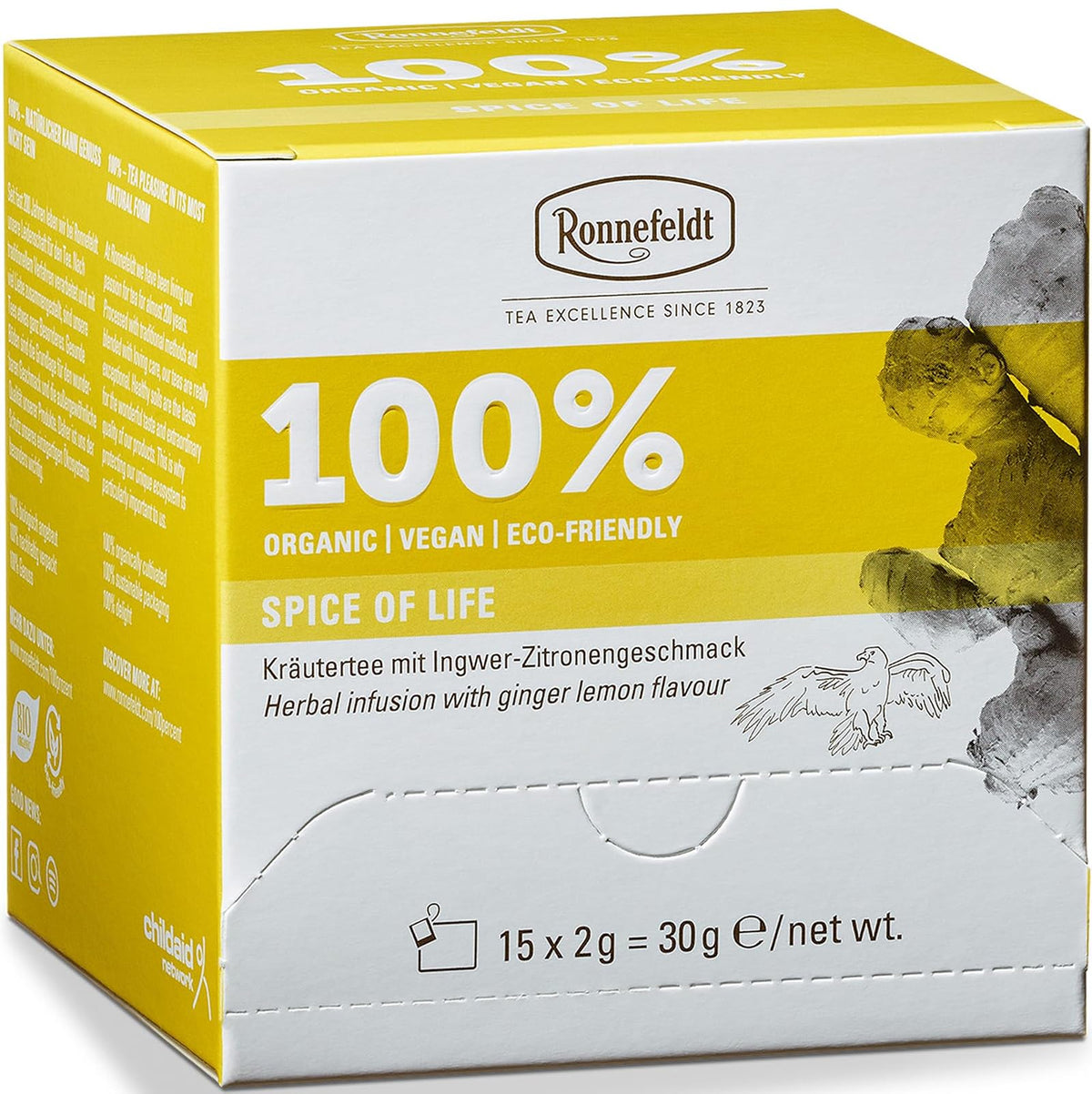 Ronnefeldt herbal tea wrapped bags