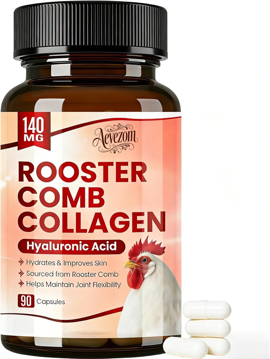 Rooster Comb collagen capsules for beauty