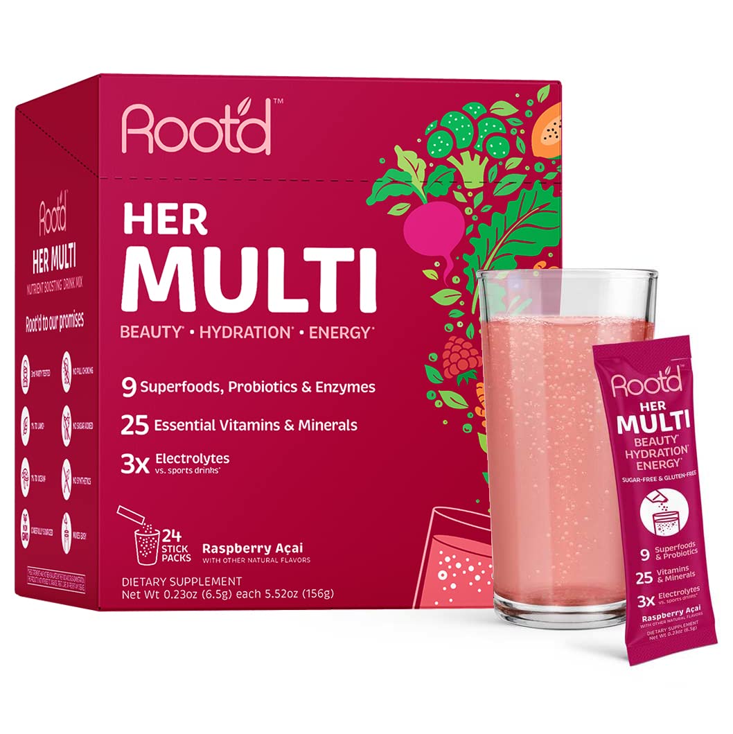 Root'd multivitamin powder for adults