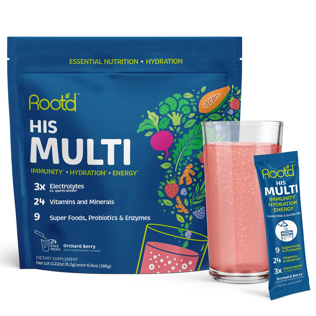 Root'd multivitamin powder for women