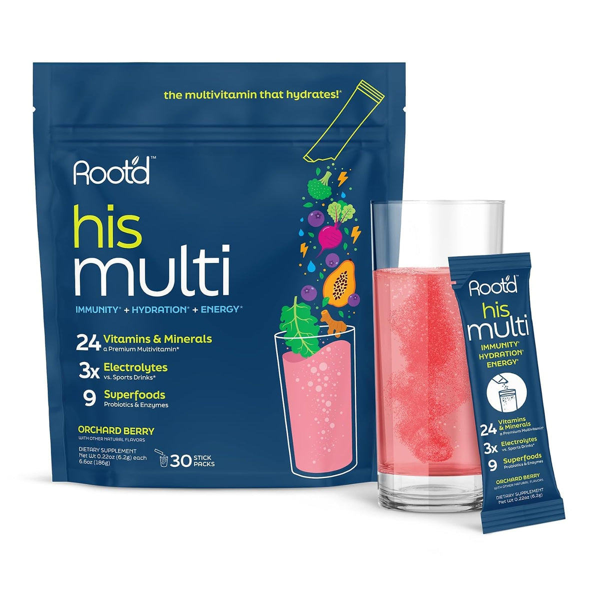 Root'd multivitamin powder for women