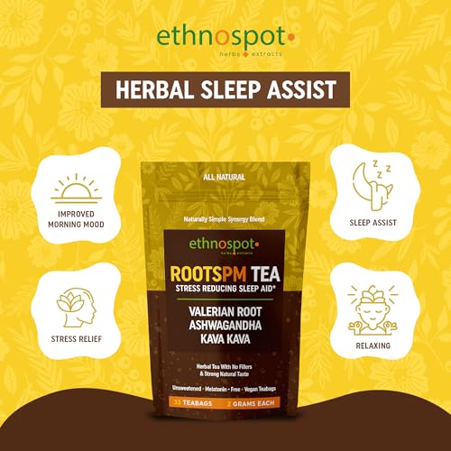 RootsPM valerian tea for anxiety relief