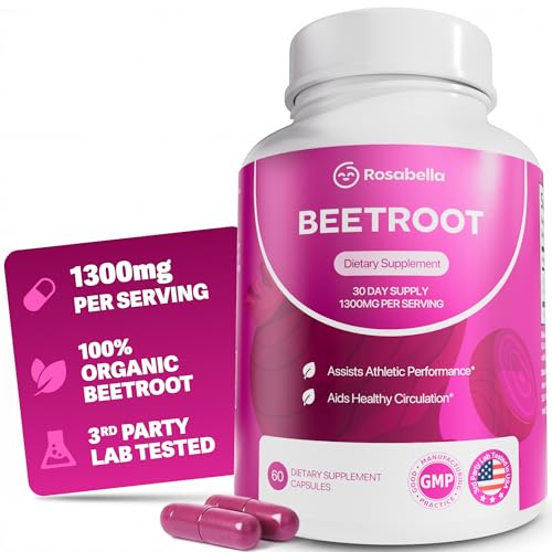 Rosabella beet root capsules for energy