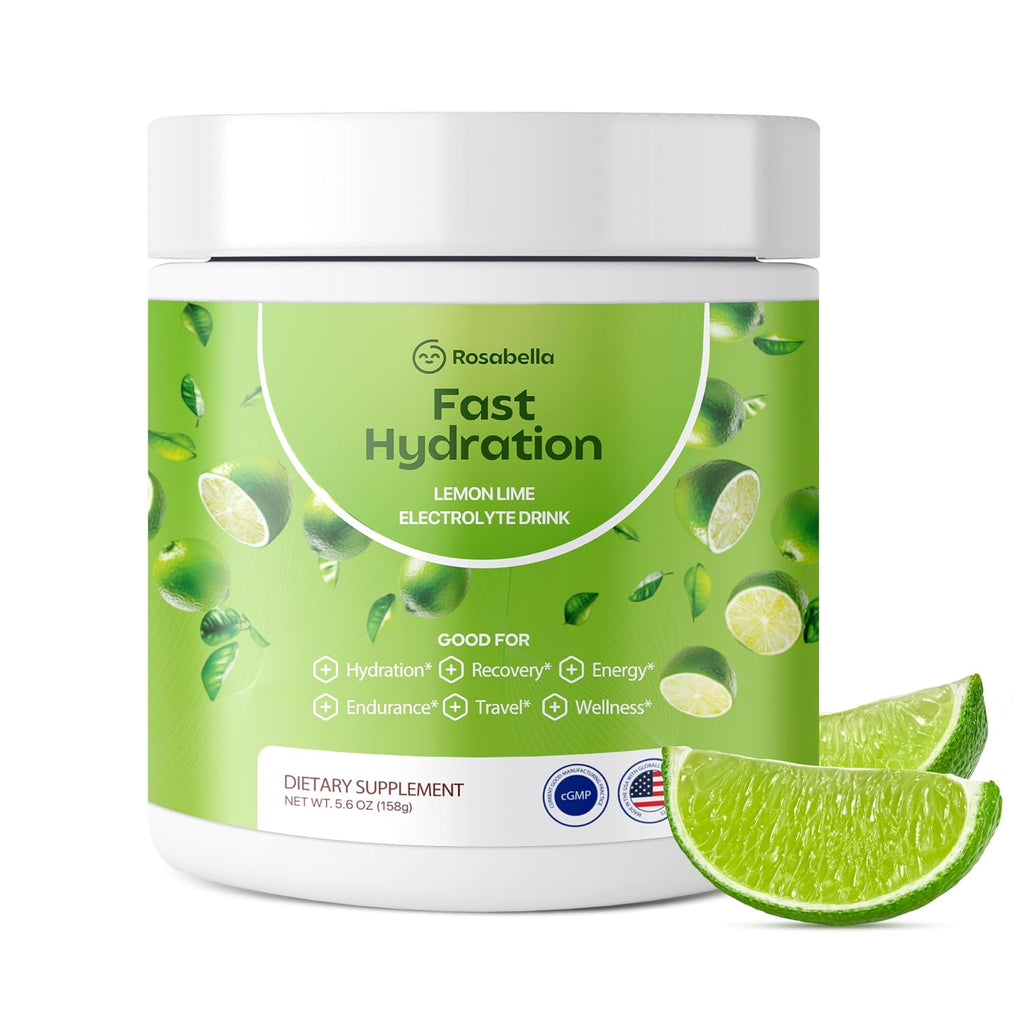 Rosabella electrolyte drink powder lemon lime