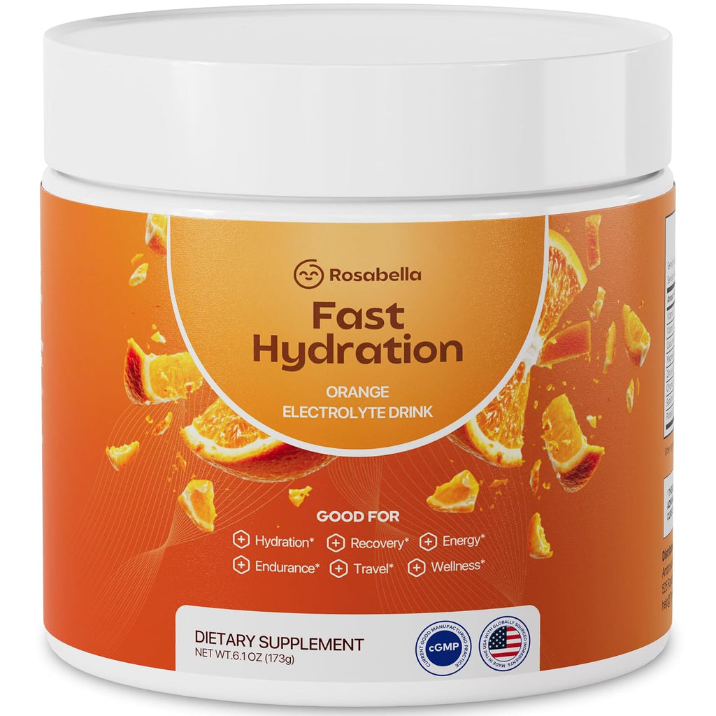 Rosabella electrolyte drink powder orange