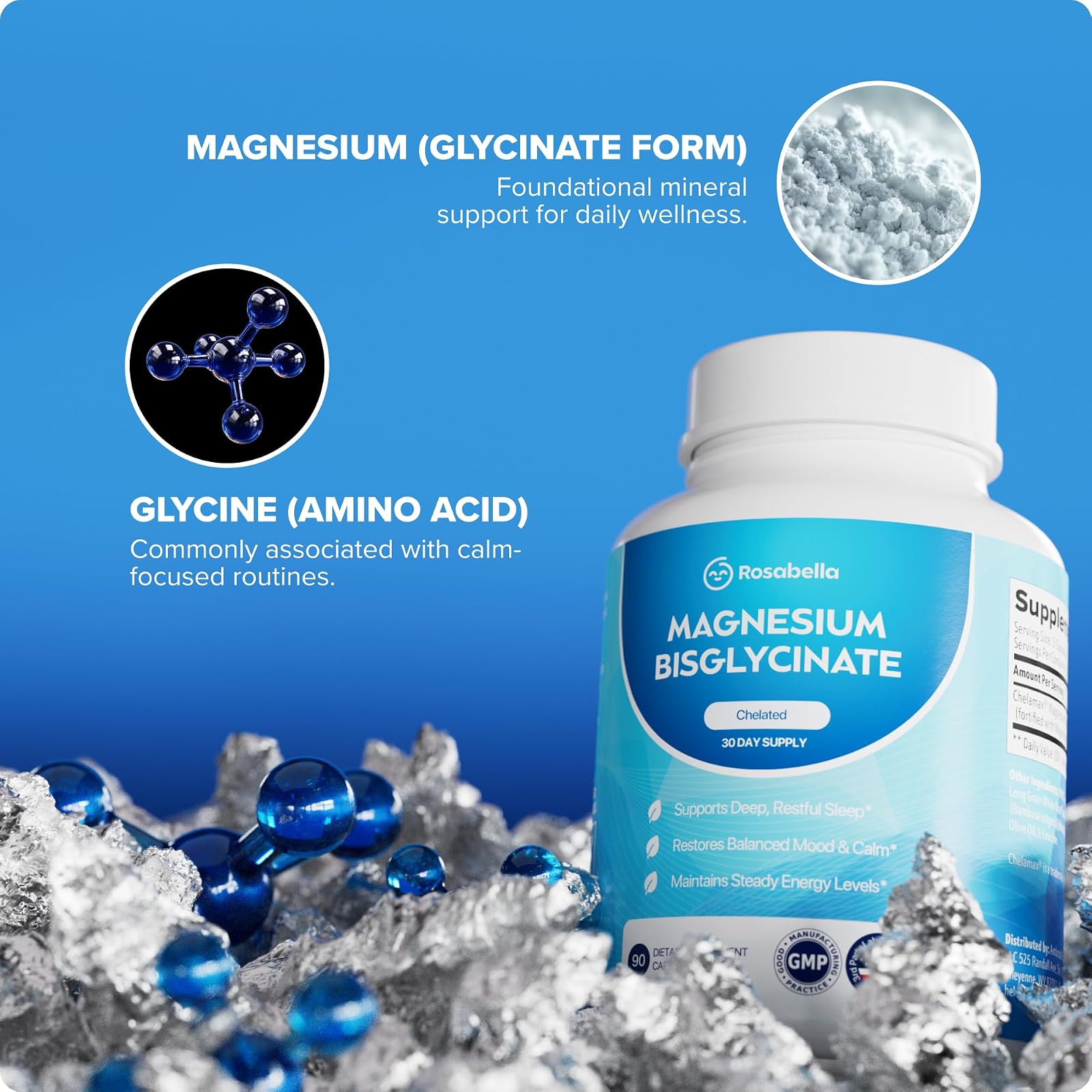 Rosabella magnesium for stress relief