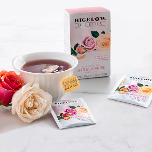 rose and mint herbal tea blend