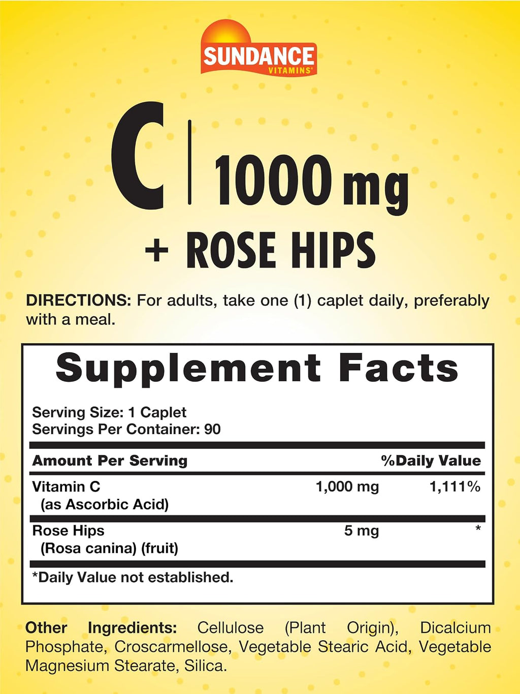 Rose Hips enhanced Vitamin C caplets