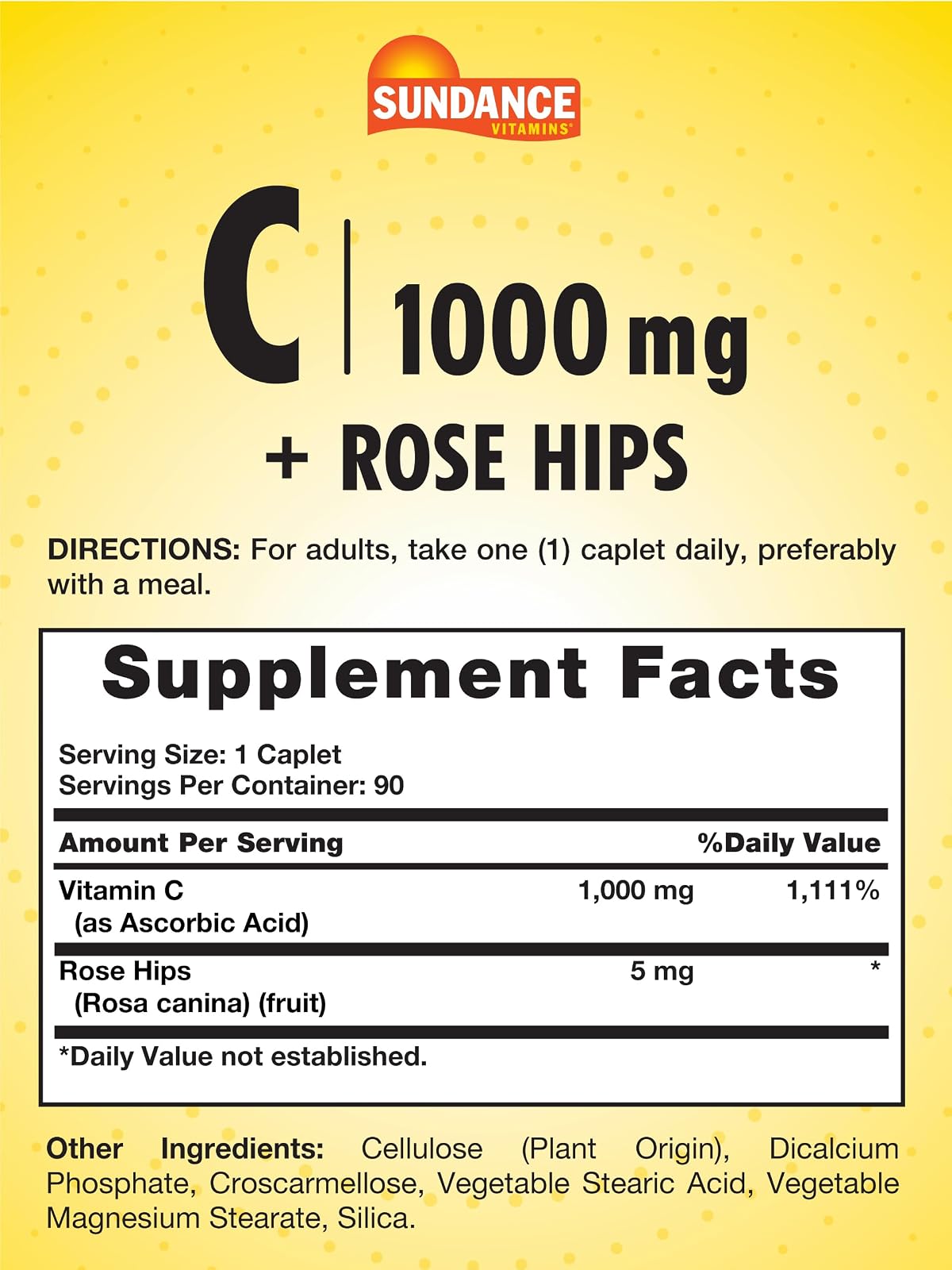 Rose Hips enhanced Vitamin C caplets