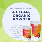 rose hips powder for soothing chamomile tea