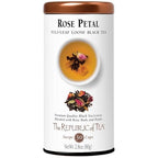 rose petal black tea tin