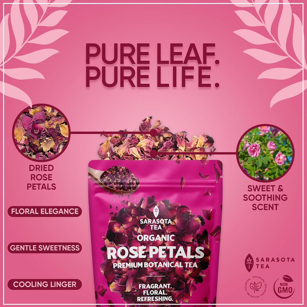 rose petals for soothing herbal blends