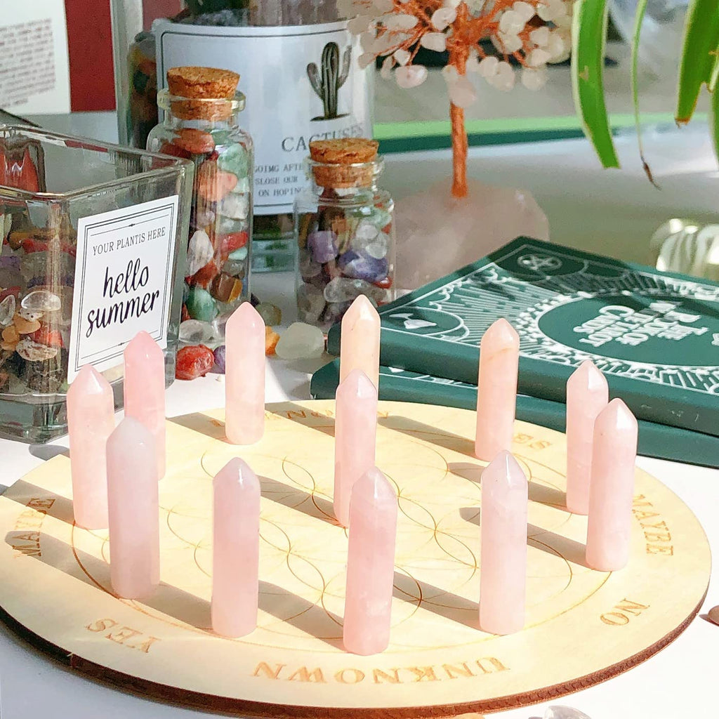 rose quartz crystals for emotional balance