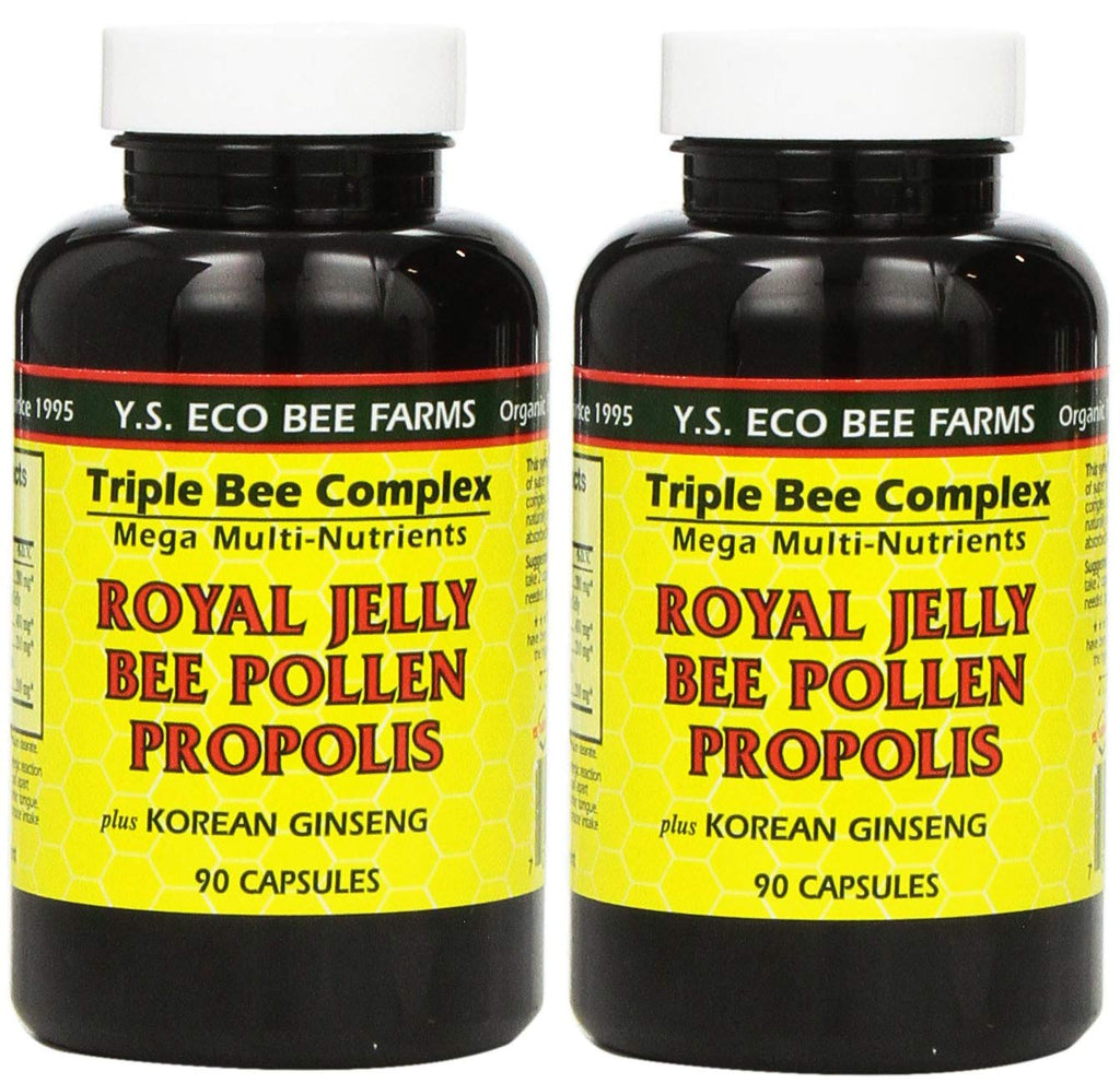 Royal jelly bee pollen capsules