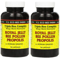 Royal jelly bee pollen capsules