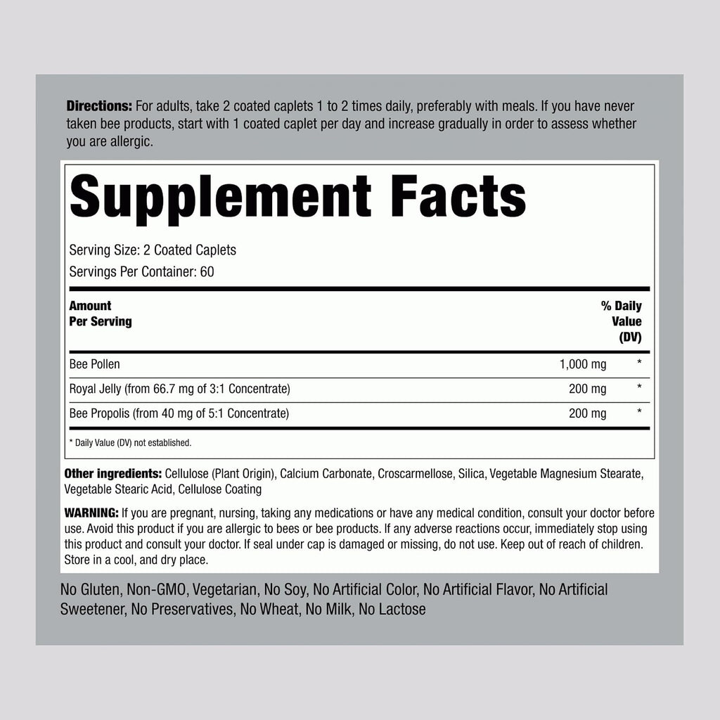Royal jelly multivitamin caplets