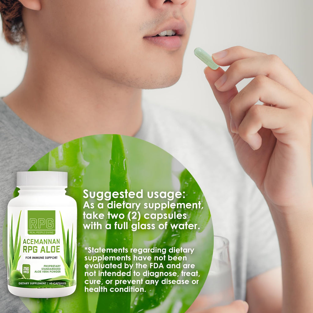 RPG Acemannan aloe vera for gut support