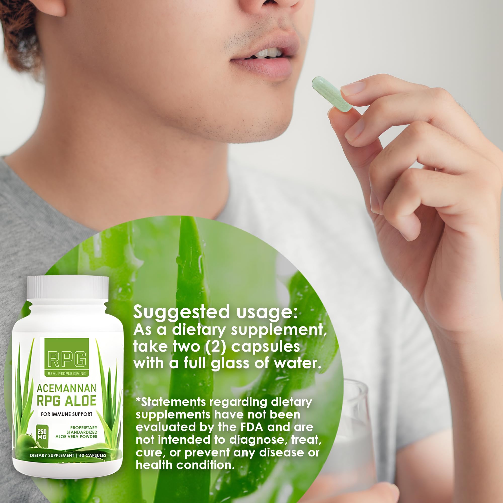 RPG Acemannan aloe vera for gut support