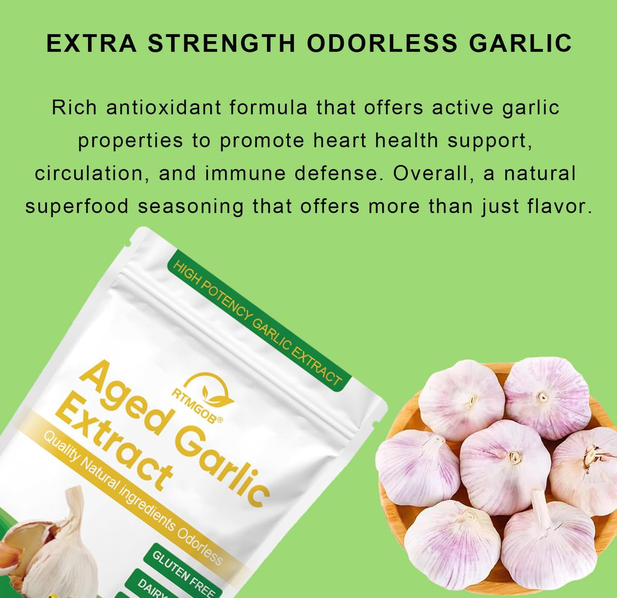 RTMGOB garlic extract for wellness