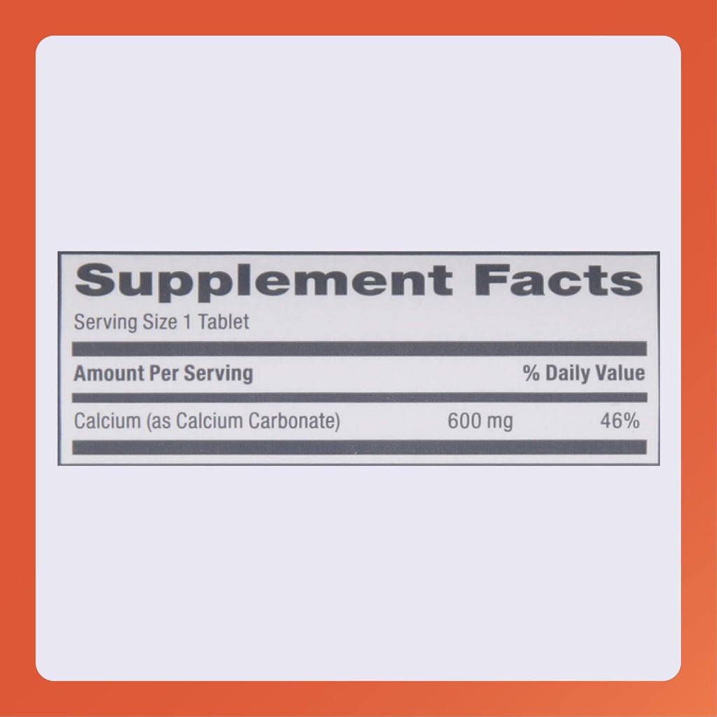 Rugby calcium 600 mg for vitality
