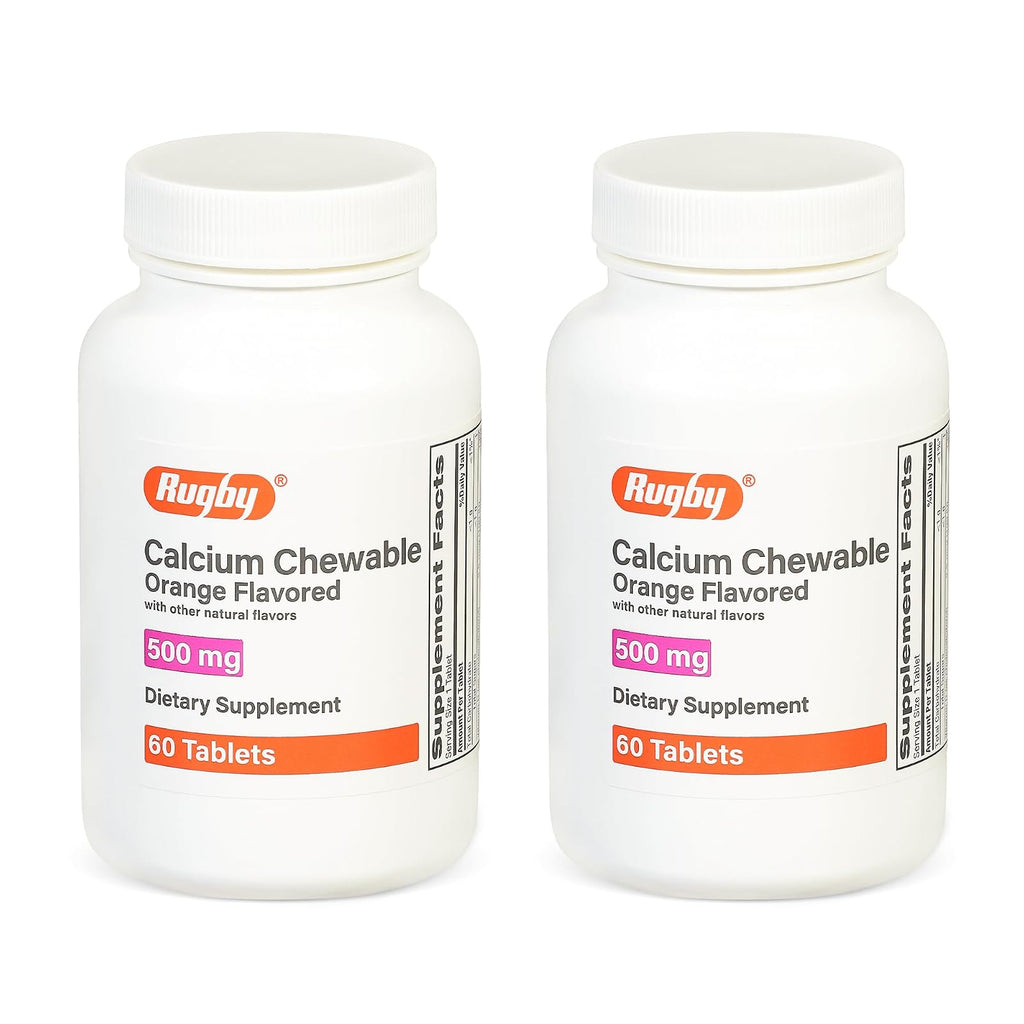 Rugby calcium chewable tablets orange
