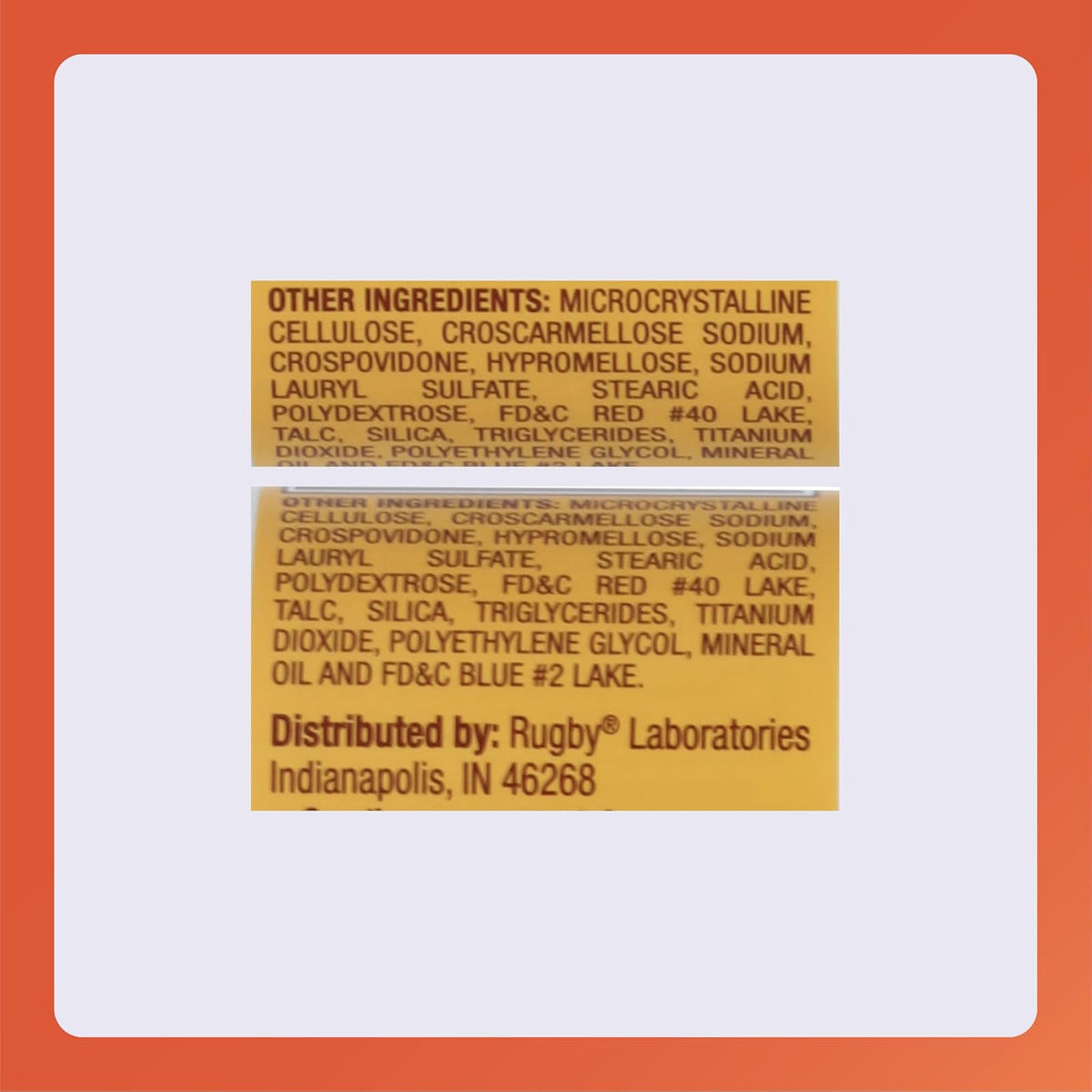 Rugby iron tablets for men and women