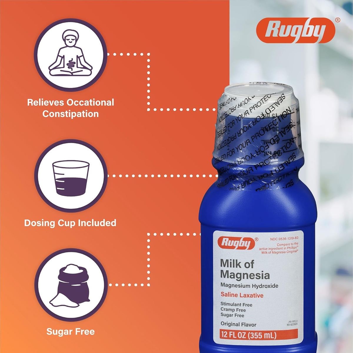 Rugby magnesium milk for heartburn relief