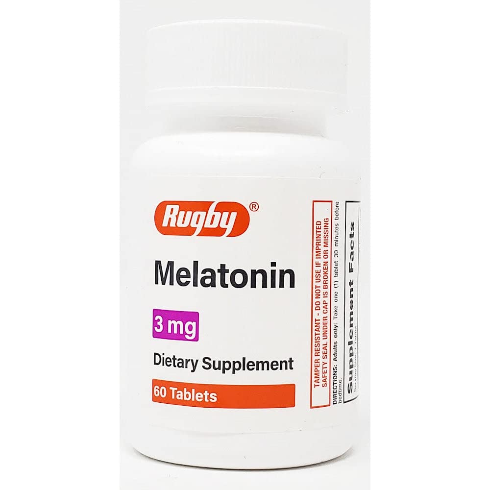 Rugby melatonin sleep aid tablets