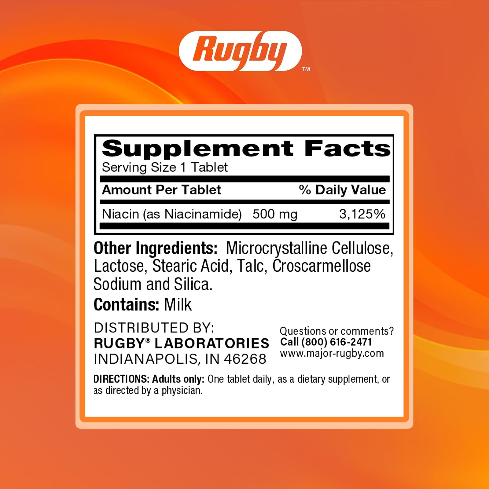 Rugby niacinamide boosts overall health