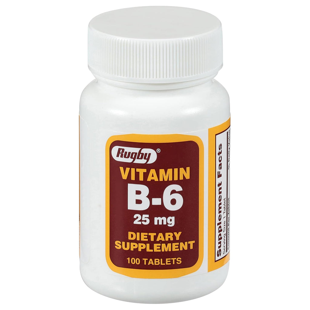 Rugby Vitamin B6 25 mg tablets