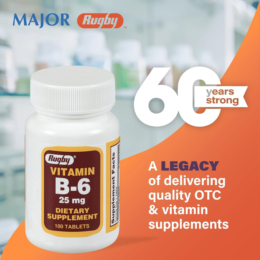 Rugby Vitamin B6 for daily wellness