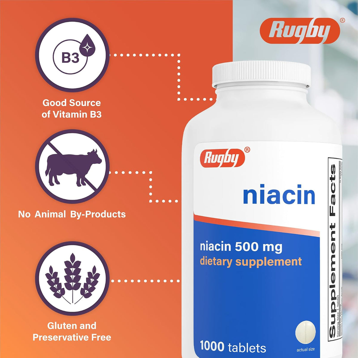 Rugby vitamin for improved metabolism