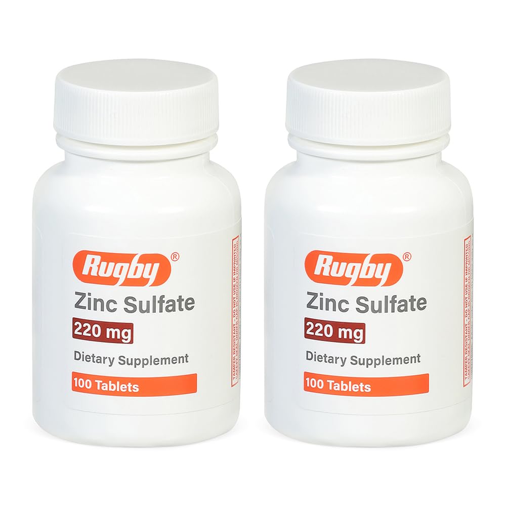 Rugby zinc sulfate 220 mg tablets