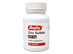Rugby Zinc Sulfate 220 mg tablets