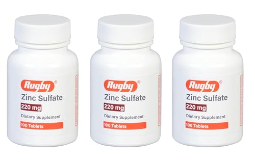 Rugby zinc sulfate tablets for immunity