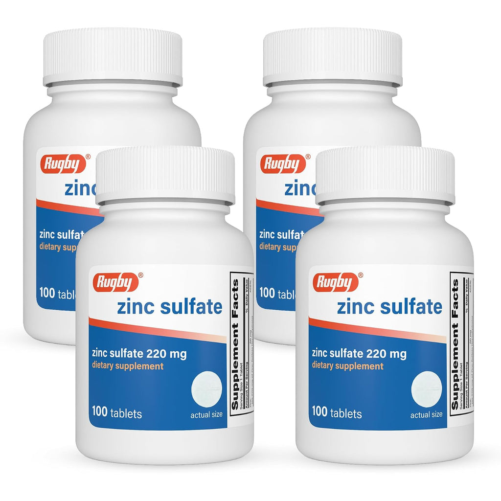 Rugby zinc sulfate tablets for immunity
