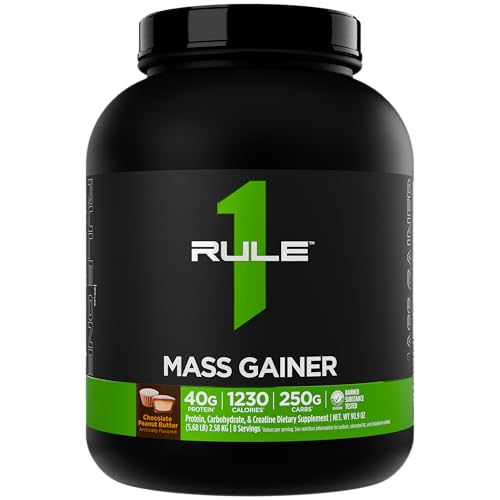 Rule 1 Proteins chocolate peanut butter weight gainers