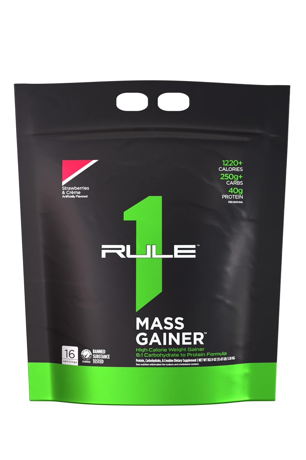 Rule 1 weight gainers strawberry flavour