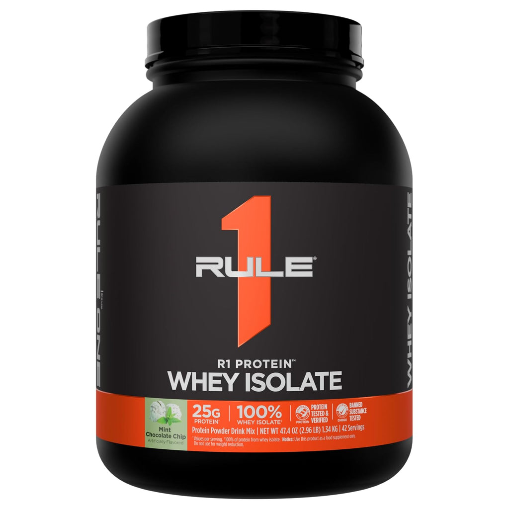 Rule 1 whey isolate mint chocolate chip